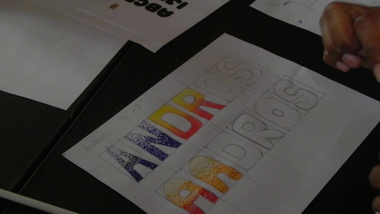 Grade 8 Lettering (4/4) - YouTube