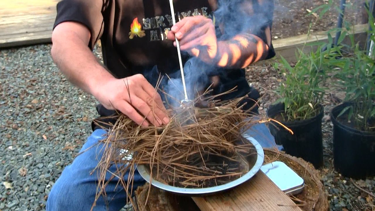 Fire Starting Bellows DIY outdoor Bear Claw - YouTube