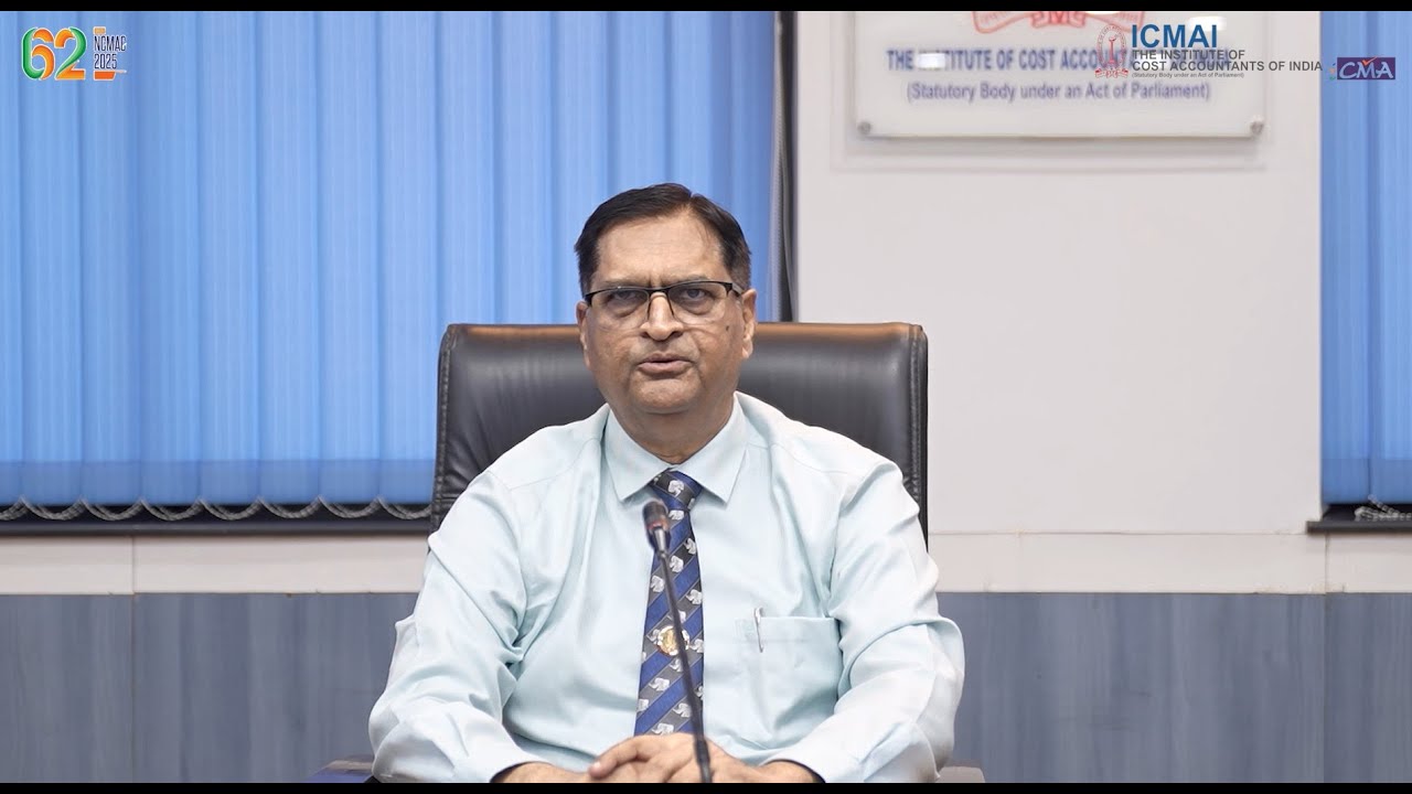 NCMAC 2025 - Welcome message from CMA Ashwinkumar G Dalwadi, Immediate ...