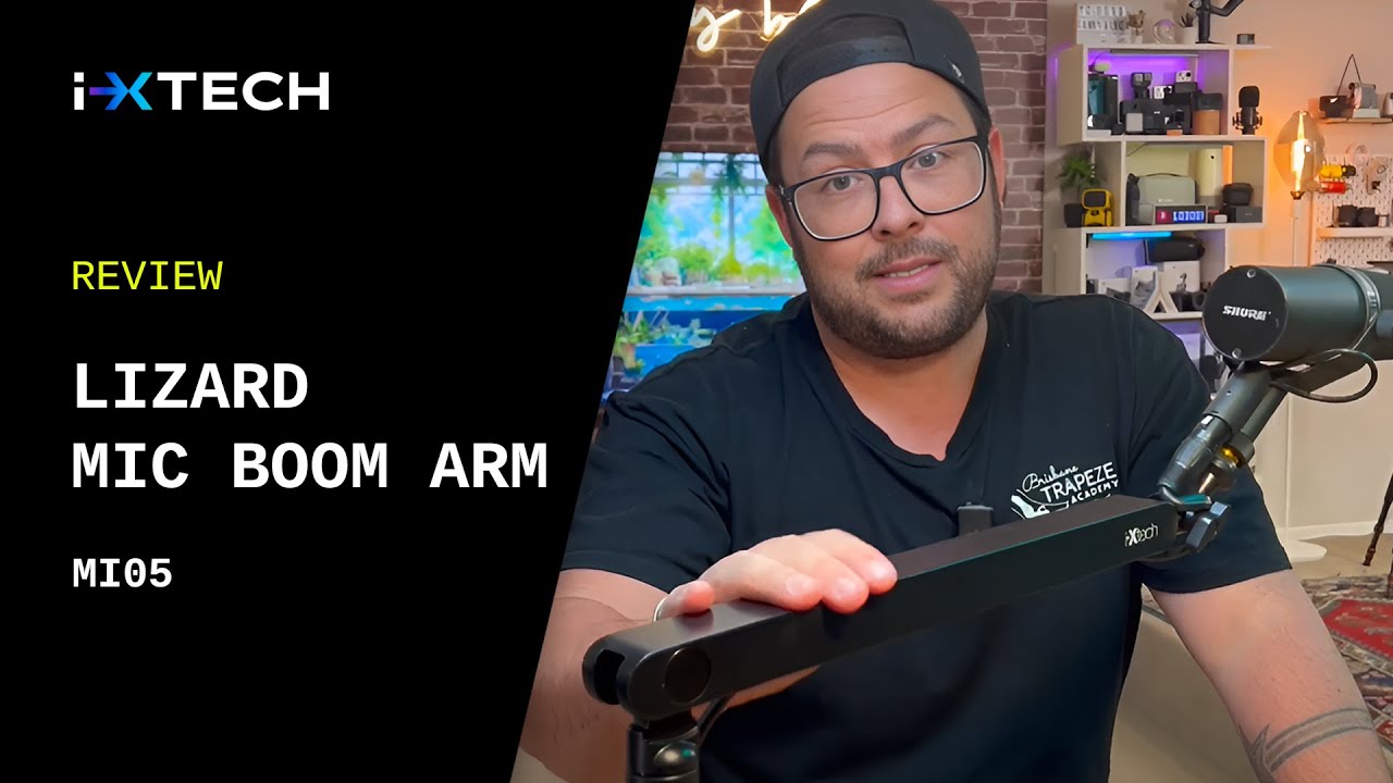IXTECH | Best Podcasting Mic Arm Long Reach, Low profile - YouTube
