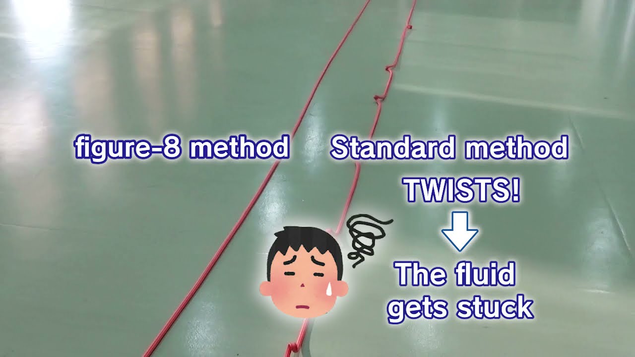 How to roll up a hose in a way that prevents twisting. The convenient ...