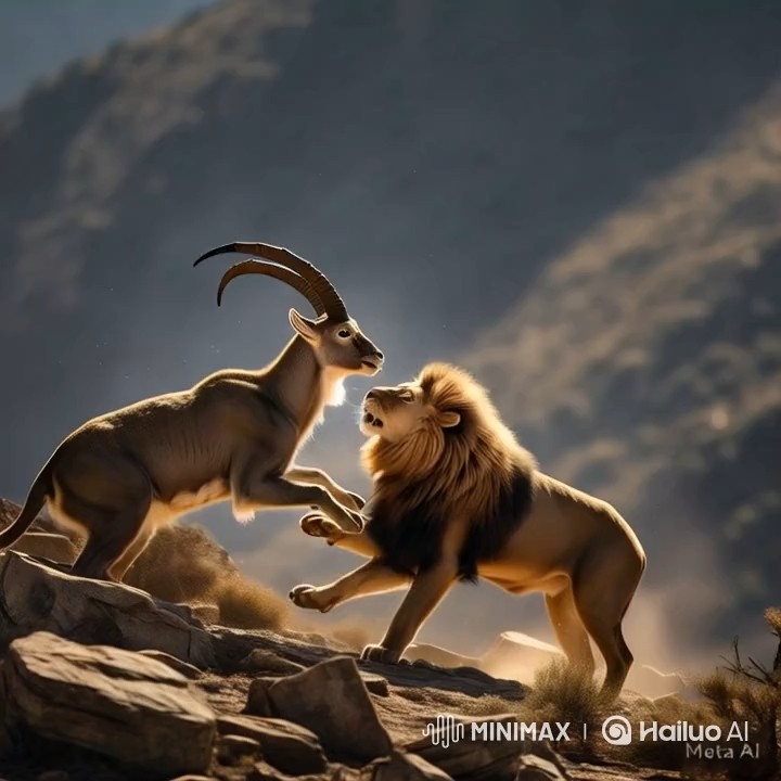 Lions Vs Markor Fighting 😱😲 #animals #lions #markor #gilgitbaltistan # ...