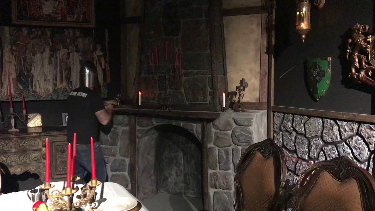 Evilusions hidden compartment fireplace - YouTube