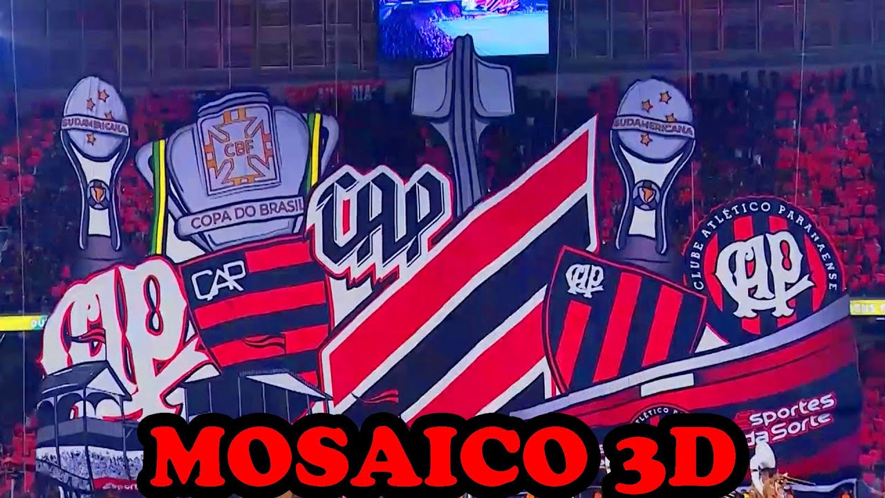 SENSACIONAL!! TORCIDA DO ATHLETICO PARANAENSE FAZ MOSAICO 3D ...