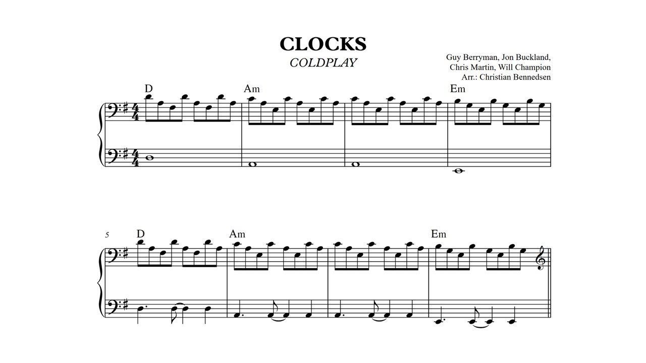 Clocks - Piano - YouTube