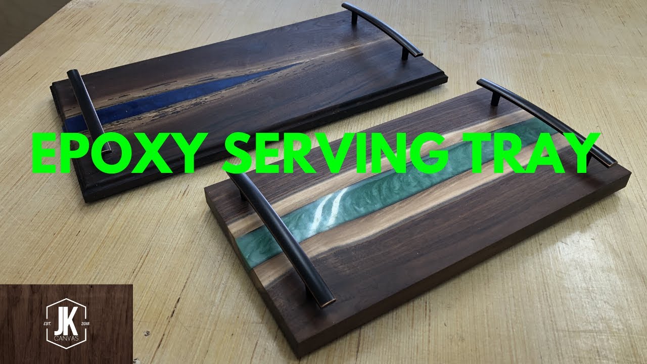 Epoxy Serving Tray made with TotalBoat ThickSet Epoxy - YouTube
