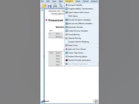 إعادة الترميز الرقمي التلقائي لمتغير فئوي -Automatic recode of string to numeric variables in ...