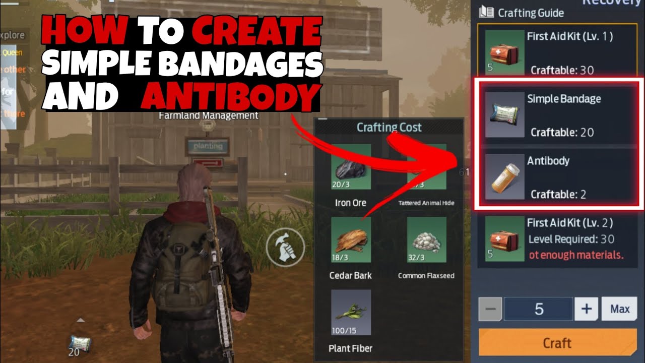 🔴 How to Create Simple Bandages and Antibody Mission | Undawn Mobile ...