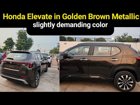 Honda Elevate in Golden Brown Metallic Colour People are liking this ...