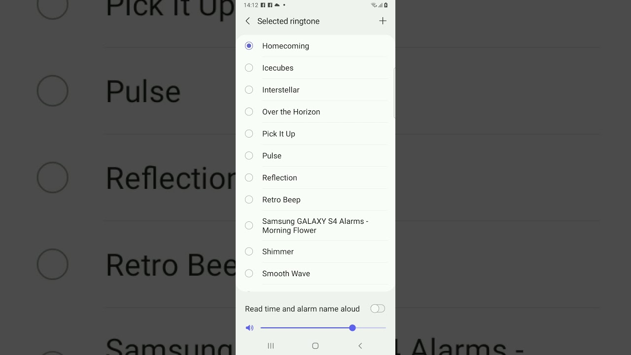 homecoming ringtone alarm ⏰on the phone 📱samsung phone 📲 - YouTube