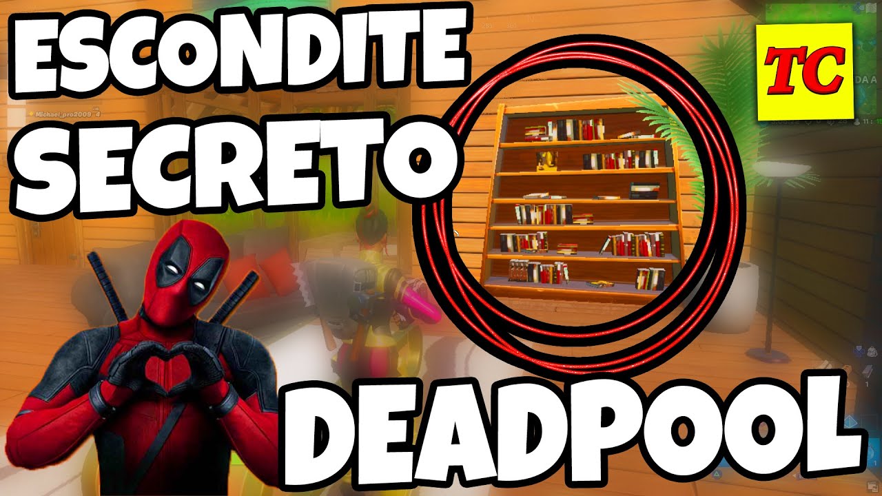 La BASE SECRETA de DEADPOOL en FORTNITE 😎 ESCONDITE SECRETO - YouTube