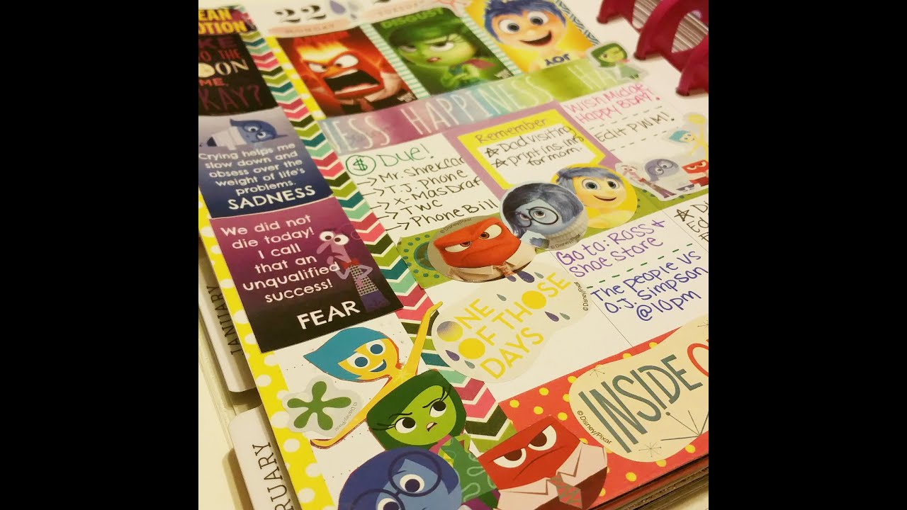 Plan With Me! The Happy Planner: Inside Out Theme - YouTube