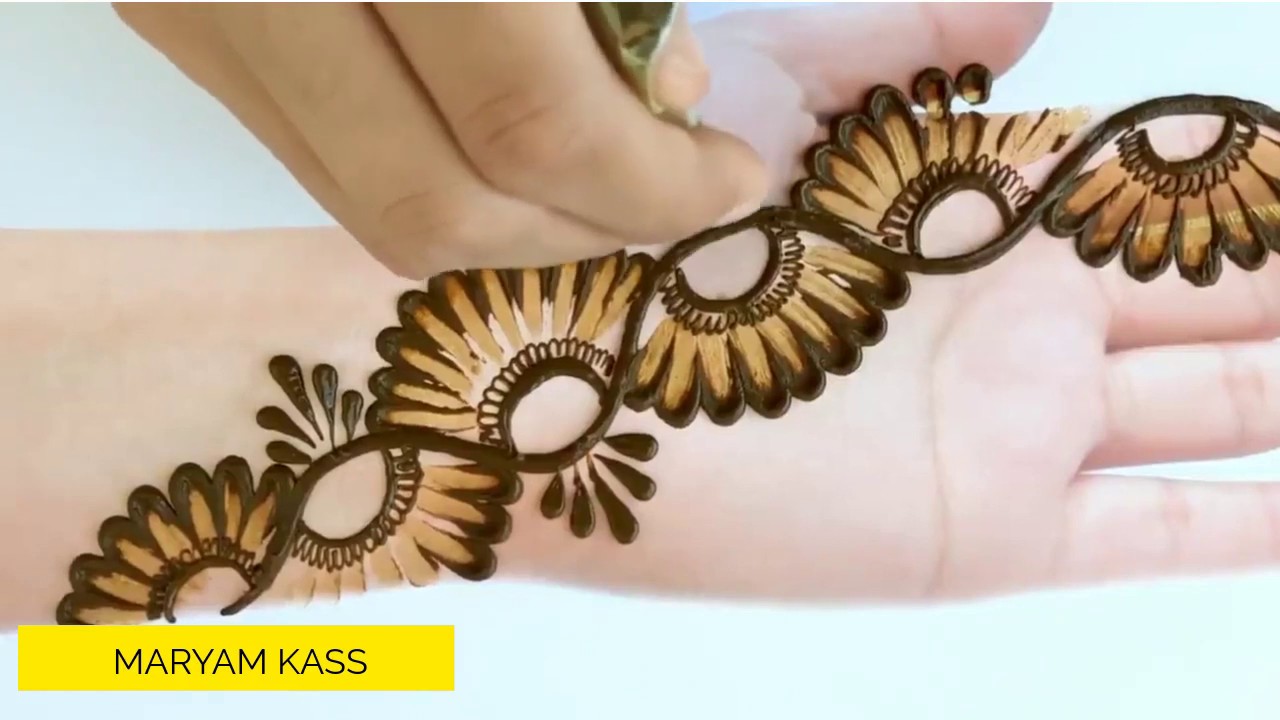 How to make beautiful henna (lalle) with cotton bud - YouTube