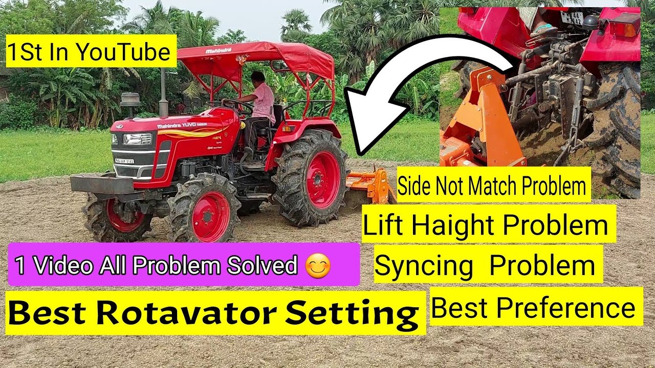 Tractor Best Rotavator Setting | All Problem Solved !!! 😊 - YouTube