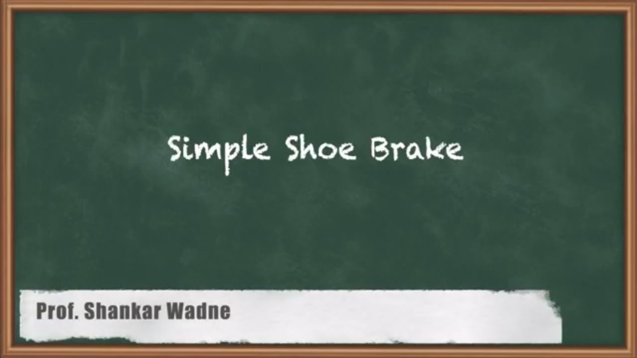 Simplified: Simple Shoe Brake | Design of Brakes and Clutches | GATE ...