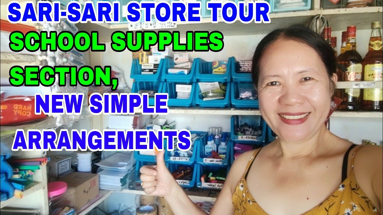 SARI-SARI STORE TOUR | SCHOOL SUPPLIES SECTION | NEW SIMPLE ...