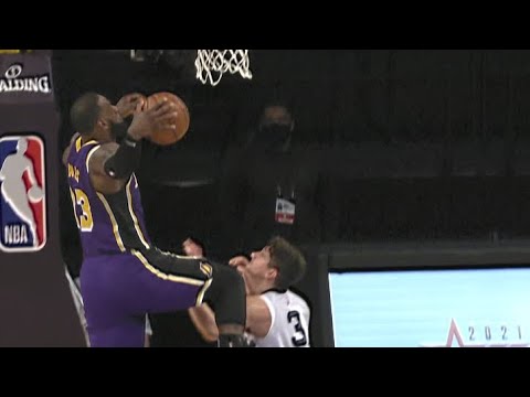 LeBron James' terrifying tomahawk dunk highlights Lakers come-from ...