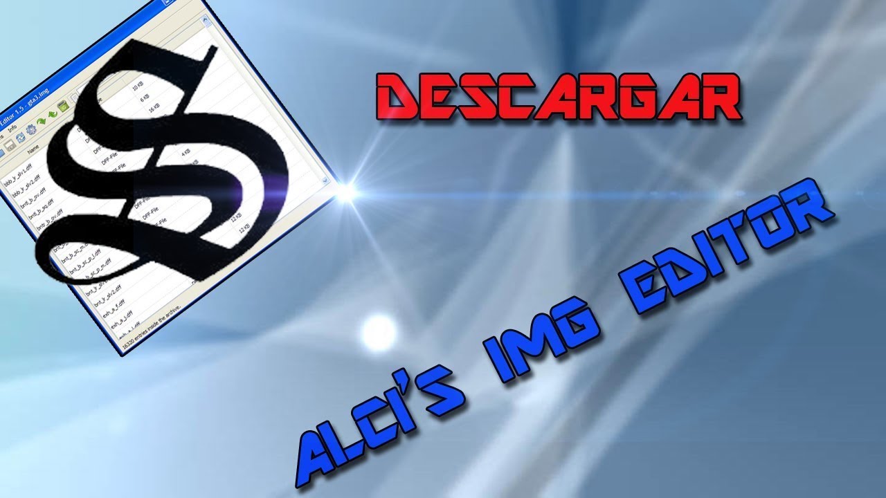 Como descargar Alci's IMG Editor 1.5 / Por mediafire - YouTube