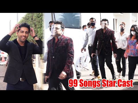 99Songs Movie Team A.R.Rahman & Ehan Bhat Spotted On Indian Idol Set Promoting Their Latest Movie