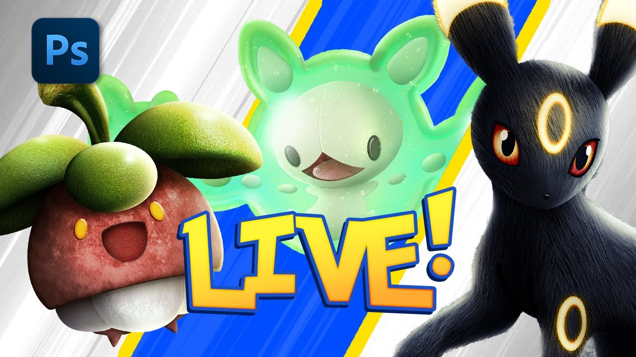 Photoshop Designs! Bringing Pokemon to life and more! - YouTube