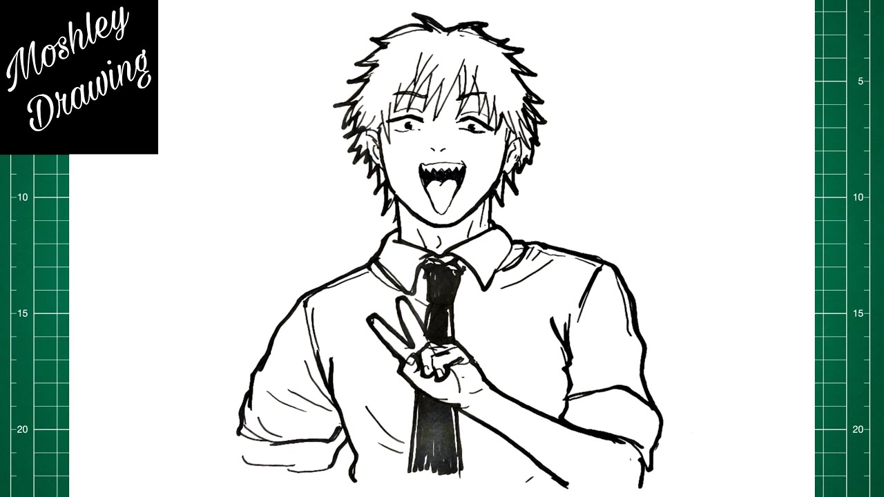 How to Draw Denji - Chainsaw Man - YouTube