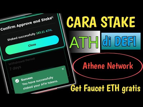 CARA Stake ATH terbaru di Defi Athene Network Get Faucet ETH gratis @YanIwan86 - YouTube