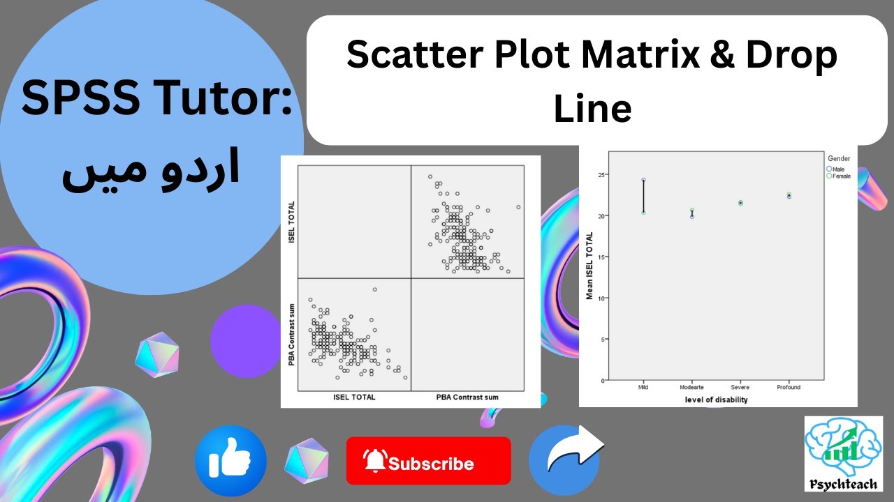 SPSS Tutor Scatter Plot Matrix, Drop Line Graphs - YouTube