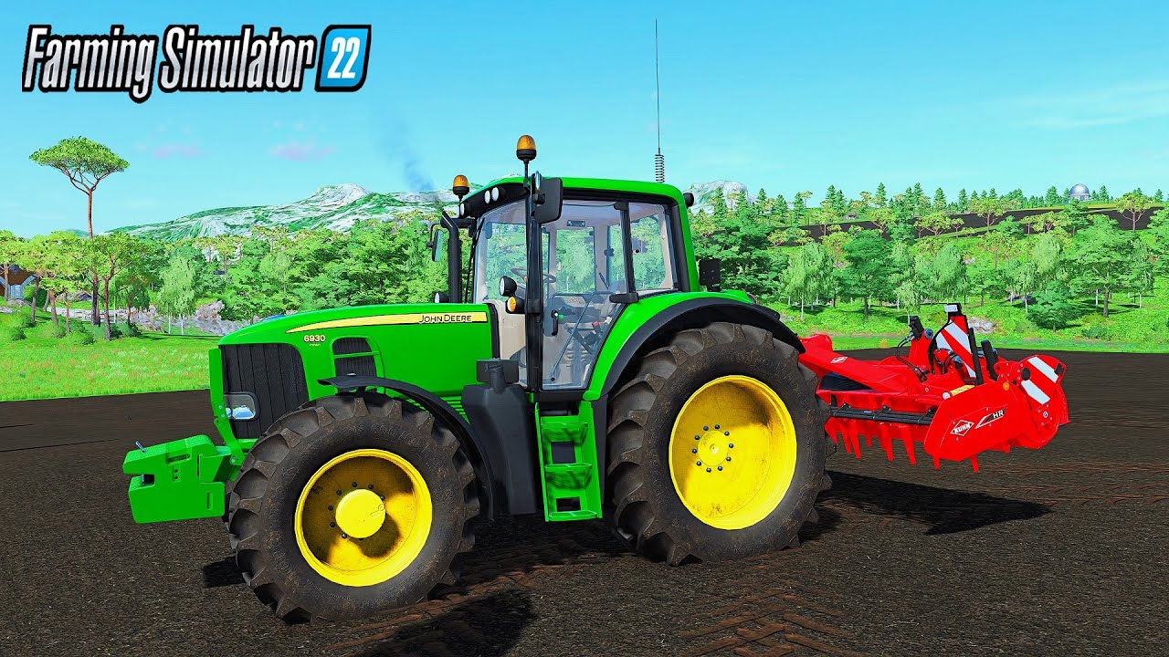 John Deere 6930 On The Power Harrow | Farming Simulator 22 - YouTube