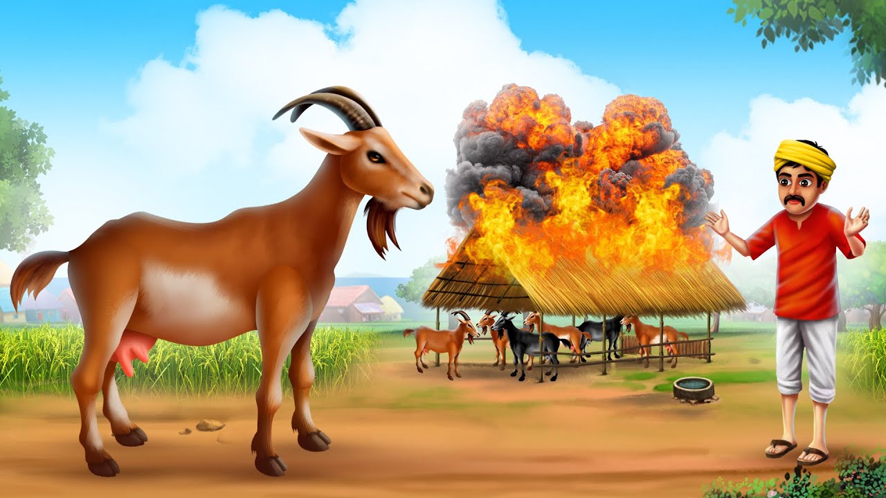 दो बुद्धिमान बकरियां - TWO WISE GOATS Story | Hindi Moral Stories ...
