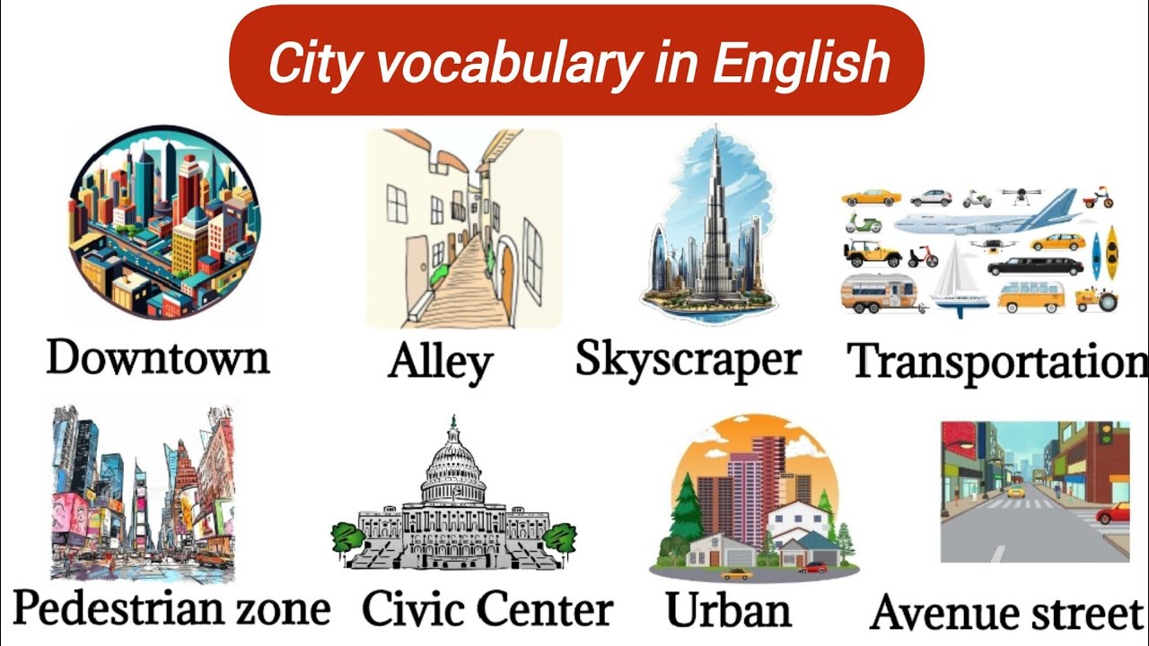 City Vocabulary In English | daily use English vocabulary # ...