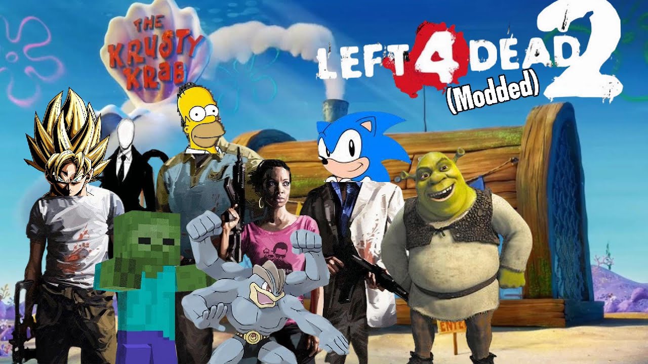 Left 4 Dead 2 But In The Krusty Krab? | Left 4 Dead 2 (Mods) (Funny ...