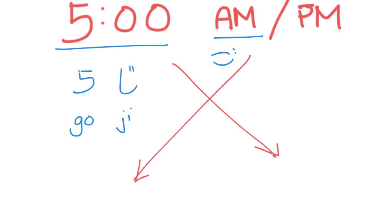 Telling time in Japanese: Hours - YouTube