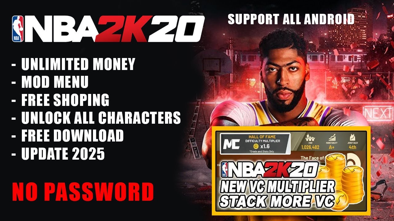 NBA 2K20 Mod APK 98.0.2 (Menu, Unlimited Money, Shopping) UPDATE 2025 ...