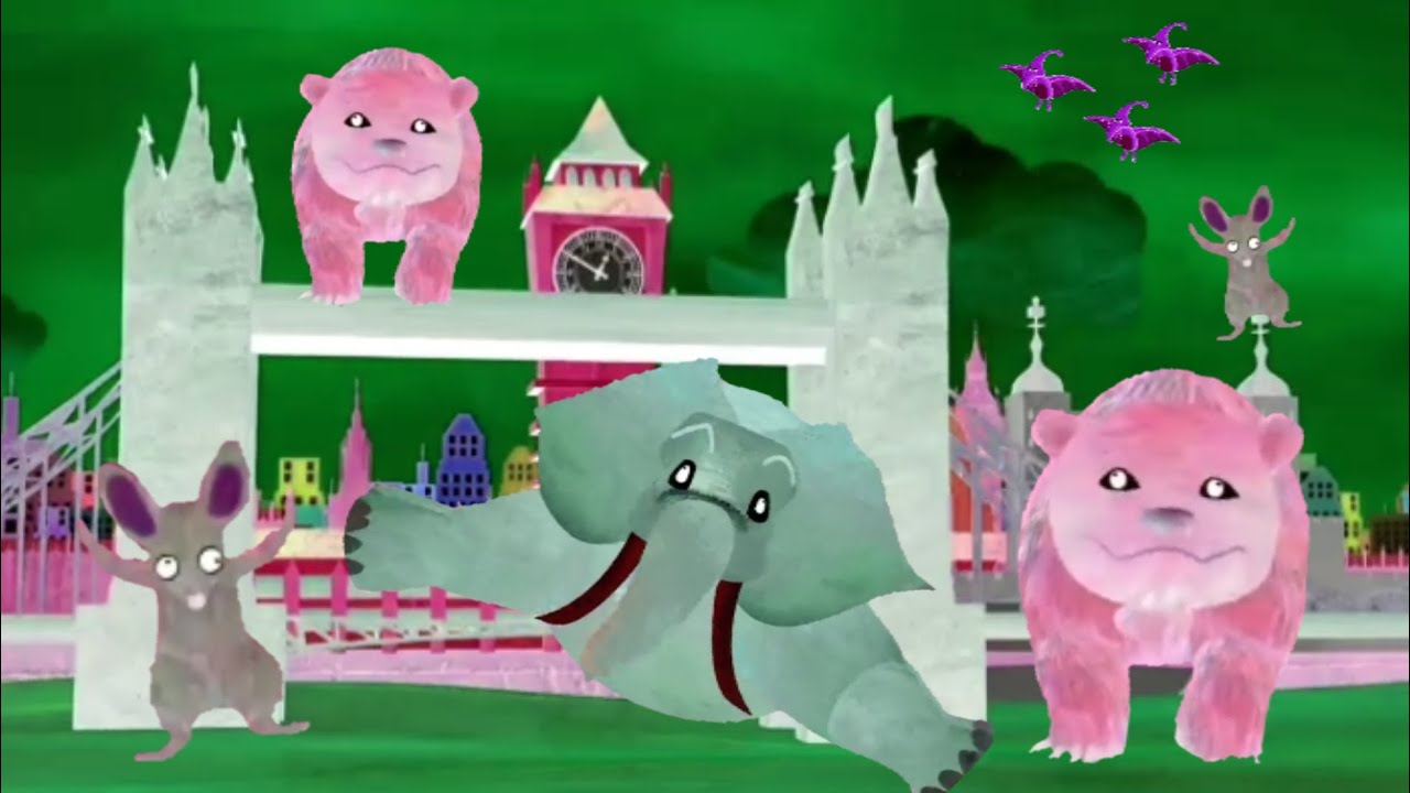 hickory -dickory dock+random color effects+reverse||animals in the ...