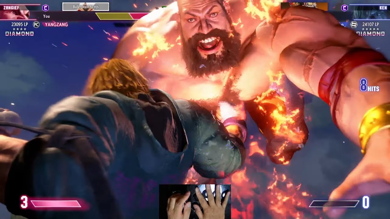 Battle with Ken & Ken ⚡ Zangief (YANGZANG) vs 2 Ken ⚡ Diamond Rank ...