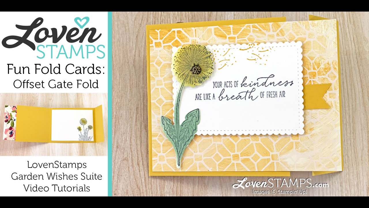 Ep 128, Fun Fold Tips with the Offset Gate Fold Card - YouTube