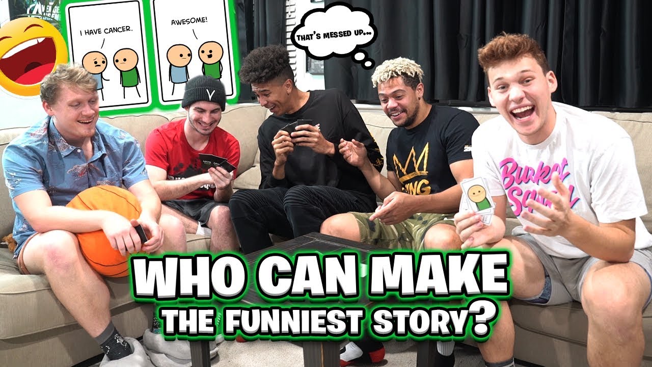 Who Can Make the Funniest Story? HILARIOUS 2HYPE CARD GAME! - YouTube