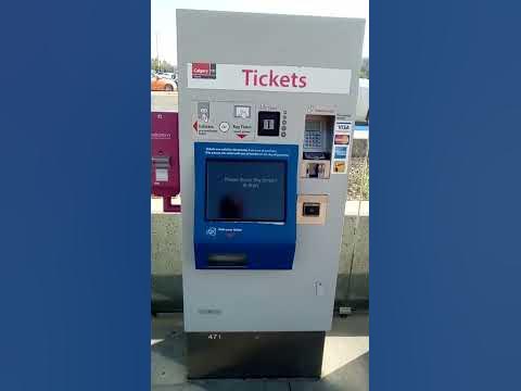 Calgary transit,c-train & bus ticket machine - YouTube