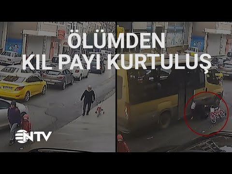 @NTV  Ayağı takılıp yola düşen kadın ölümden döndü