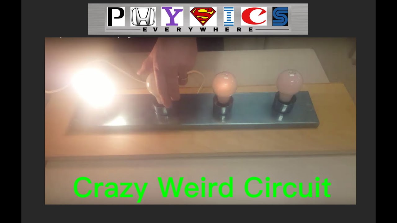 Crazy Bulbs Circuit Vanity Light - YouTube