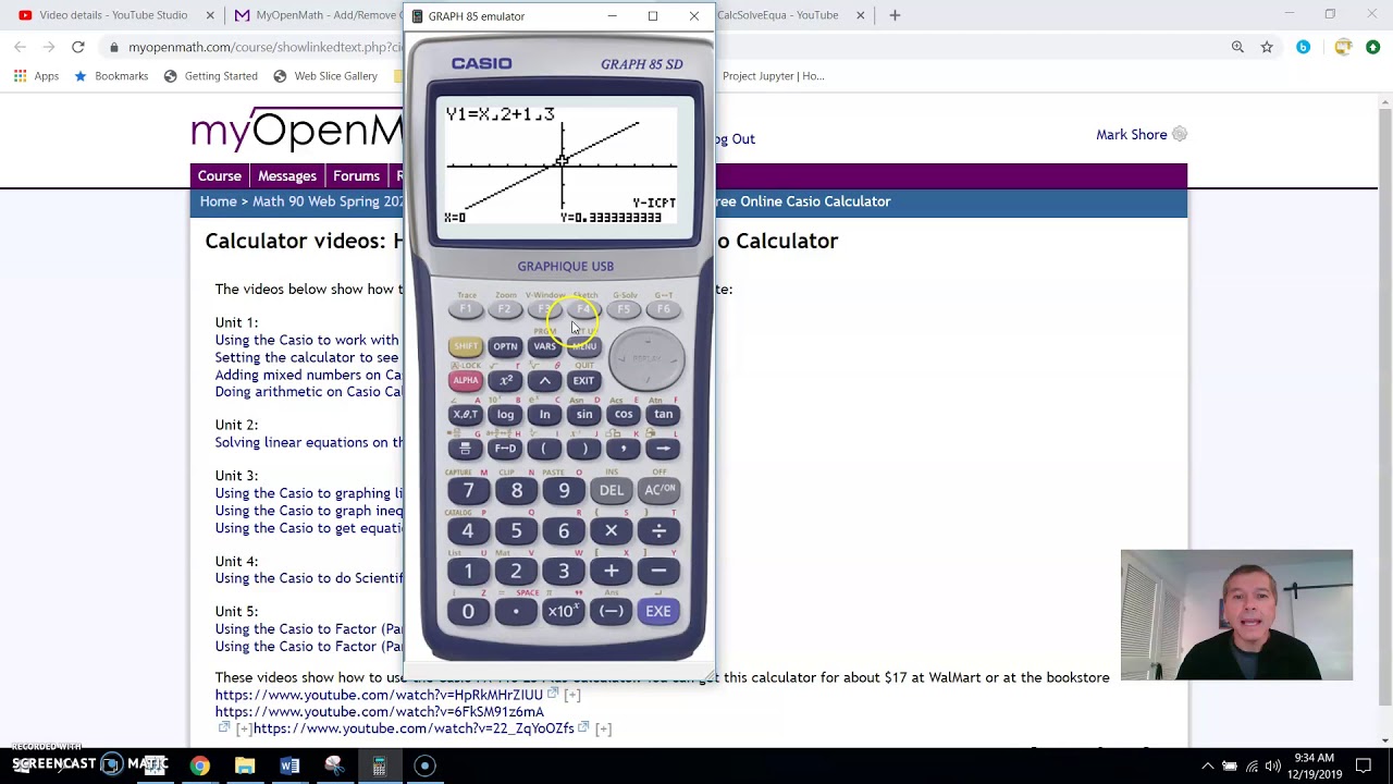 casio table menu - YouTube