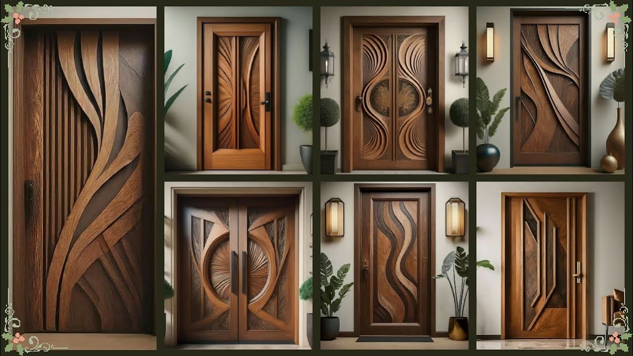 New style wooden door design |modern 2030 model door design - YouTube