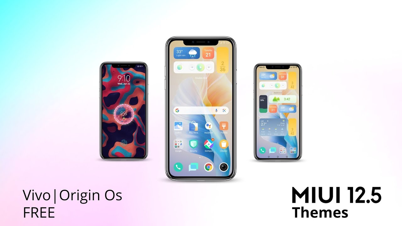 Vivo Origin Os Theme in Miui Full |Widgets|Wallpaper| - YouTube