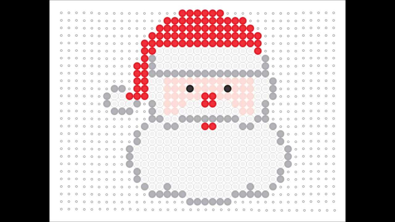 Hama Bead Santa (Christmas Series 2 #1) - YouTube
