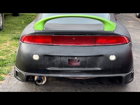 KBD blitz body kit install on my 1995 Mitsubishi eclipse (part 1) - YouTube