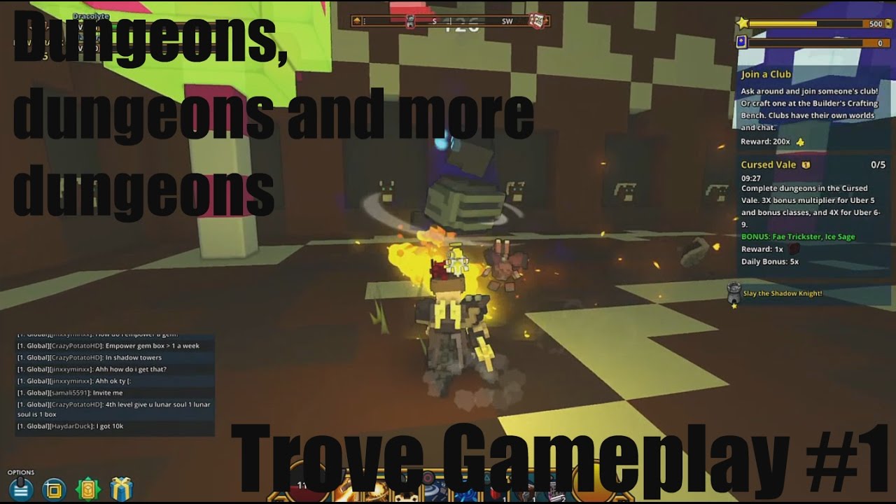 Dungeons, dungeons and more dungeons | Let's play some Trove #1 - YouTube