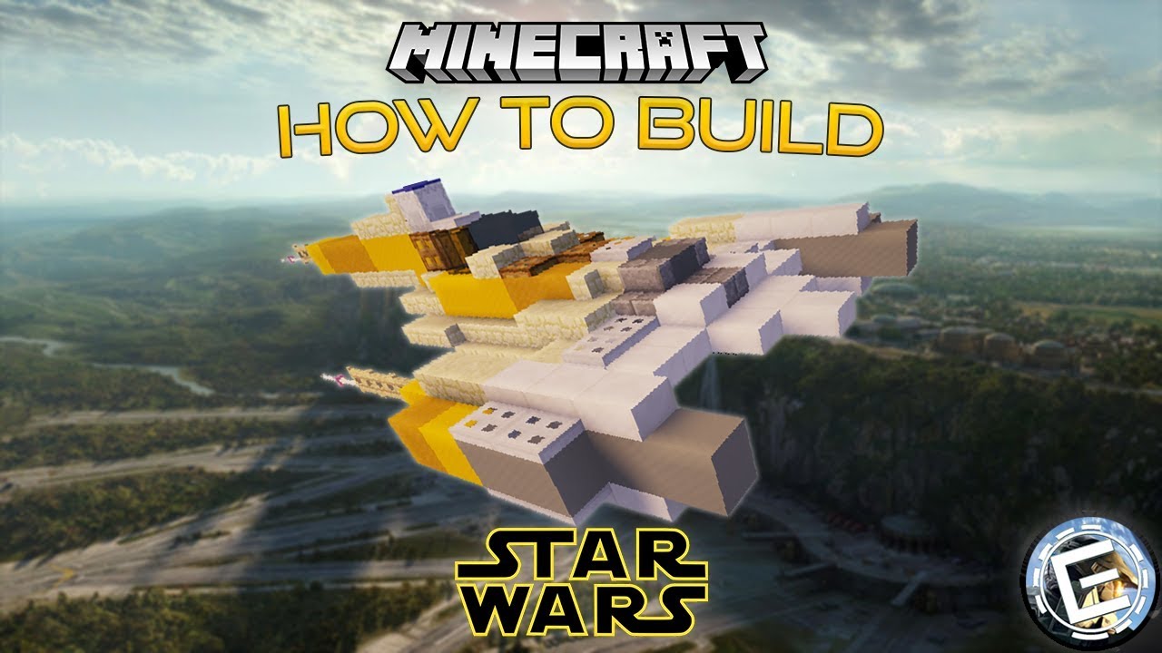 Naboo N-1 starfighter | Minecraft Star Wars tutorial (2:1 Scale) - YouTube