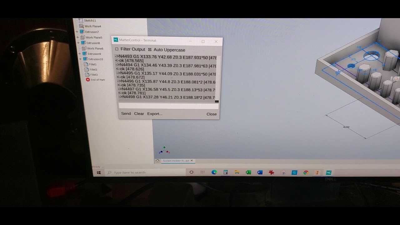 Socket Holder on the 3D Printer - YouTube
