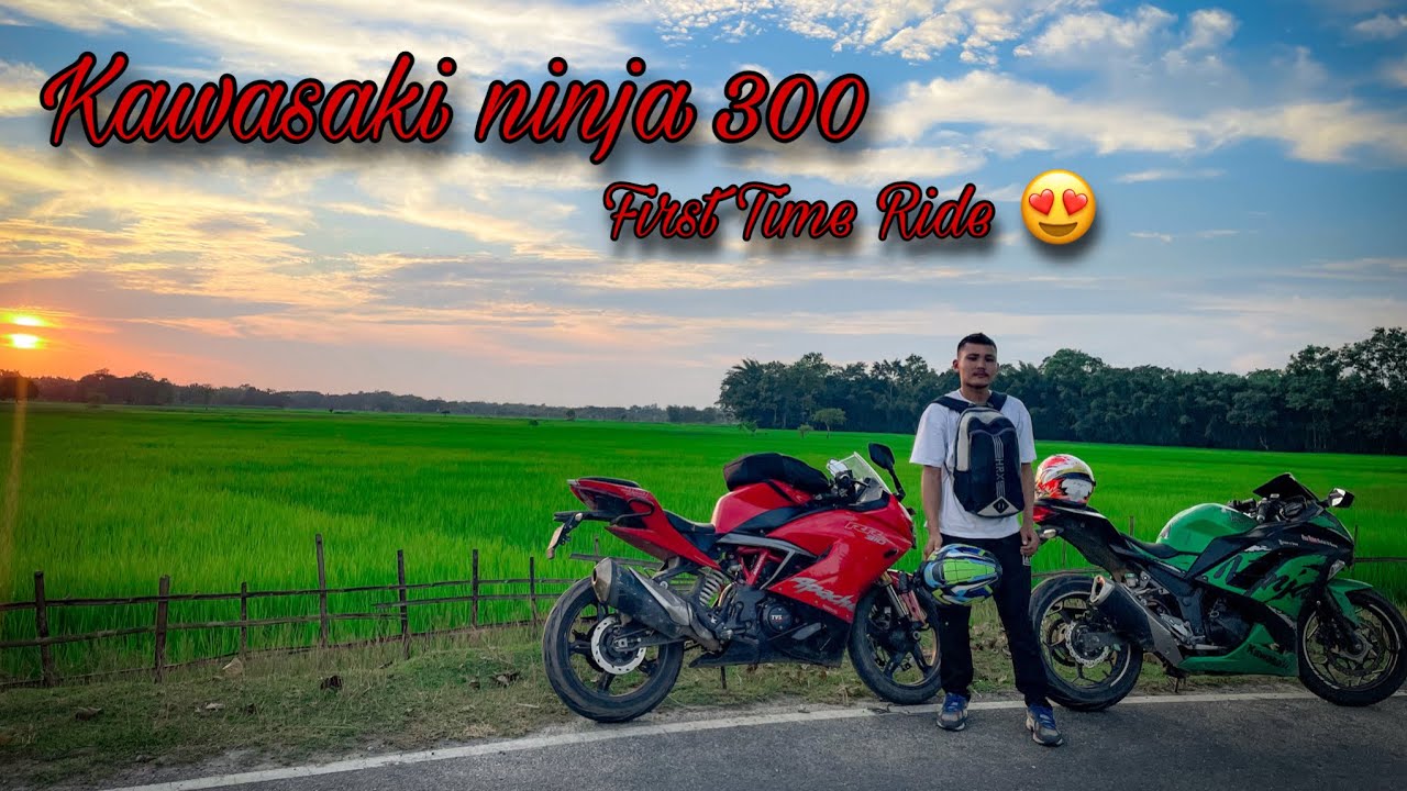 Kawasaki ninja 300 bs4 || First Time ride 🔥 - YouTube