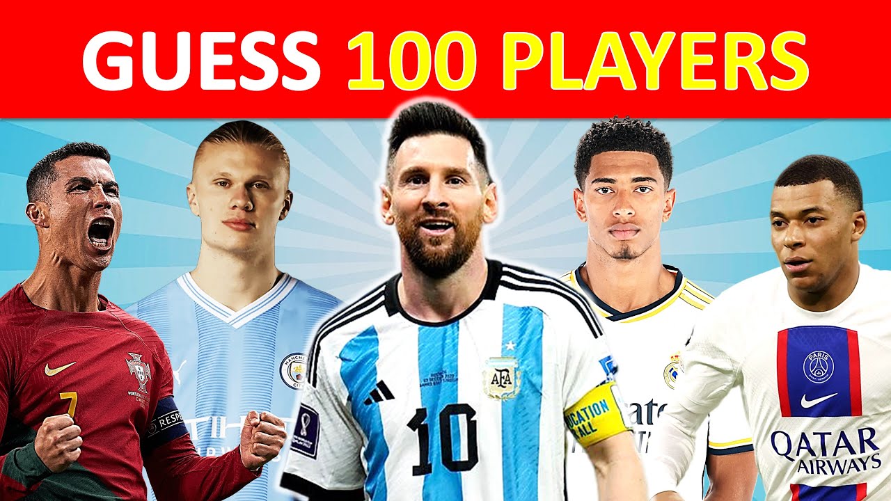 GUESS THE PLAYER IN 3 SECONDS | 100 FOOTBALL PLAYERS | FOOTBALL QUIZ ...